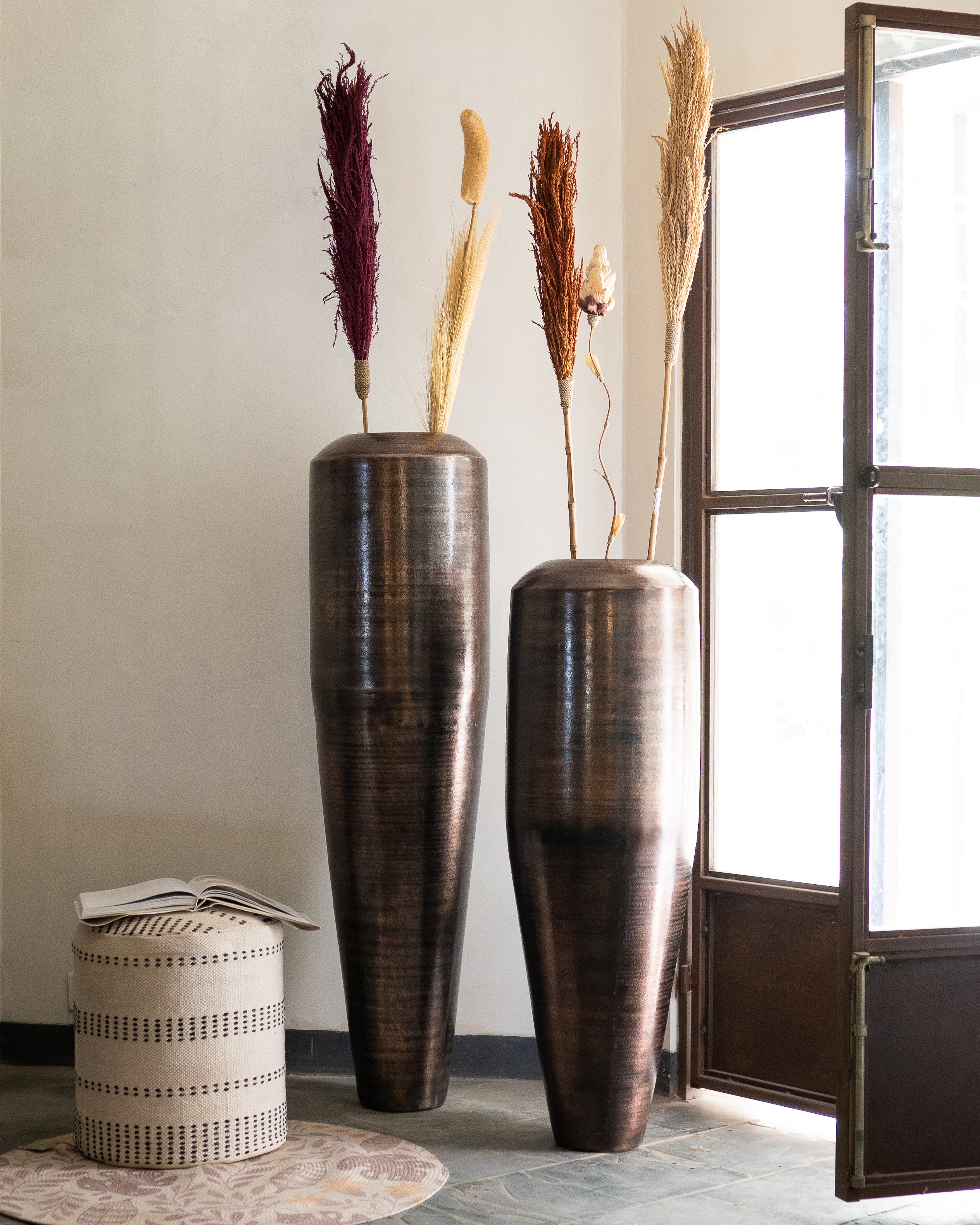 Buy Vases |Antique Copper Vase Tall |Shop at Beruru