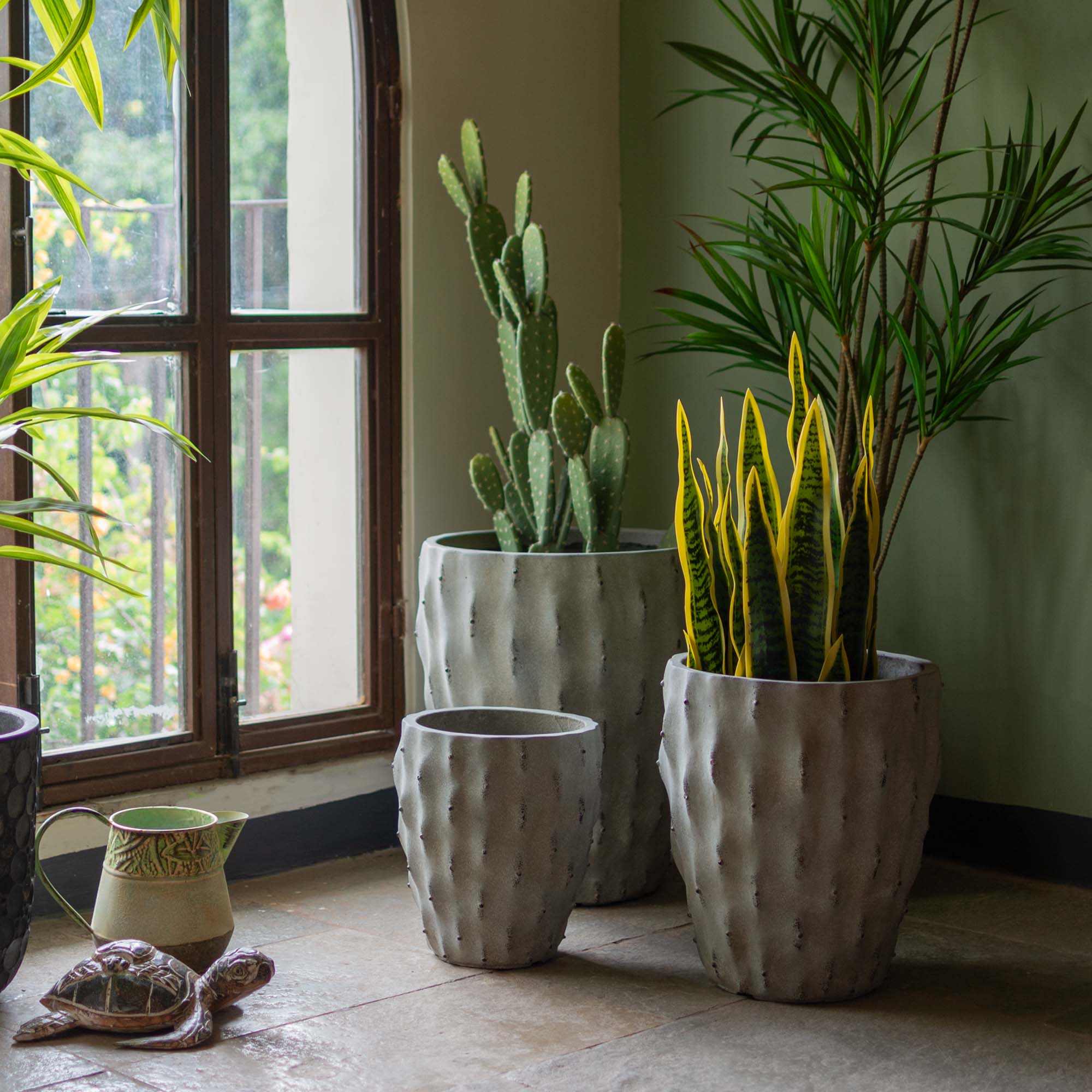 Buy Pots | Fiber Clay Petal Pot | Shop at Beruru