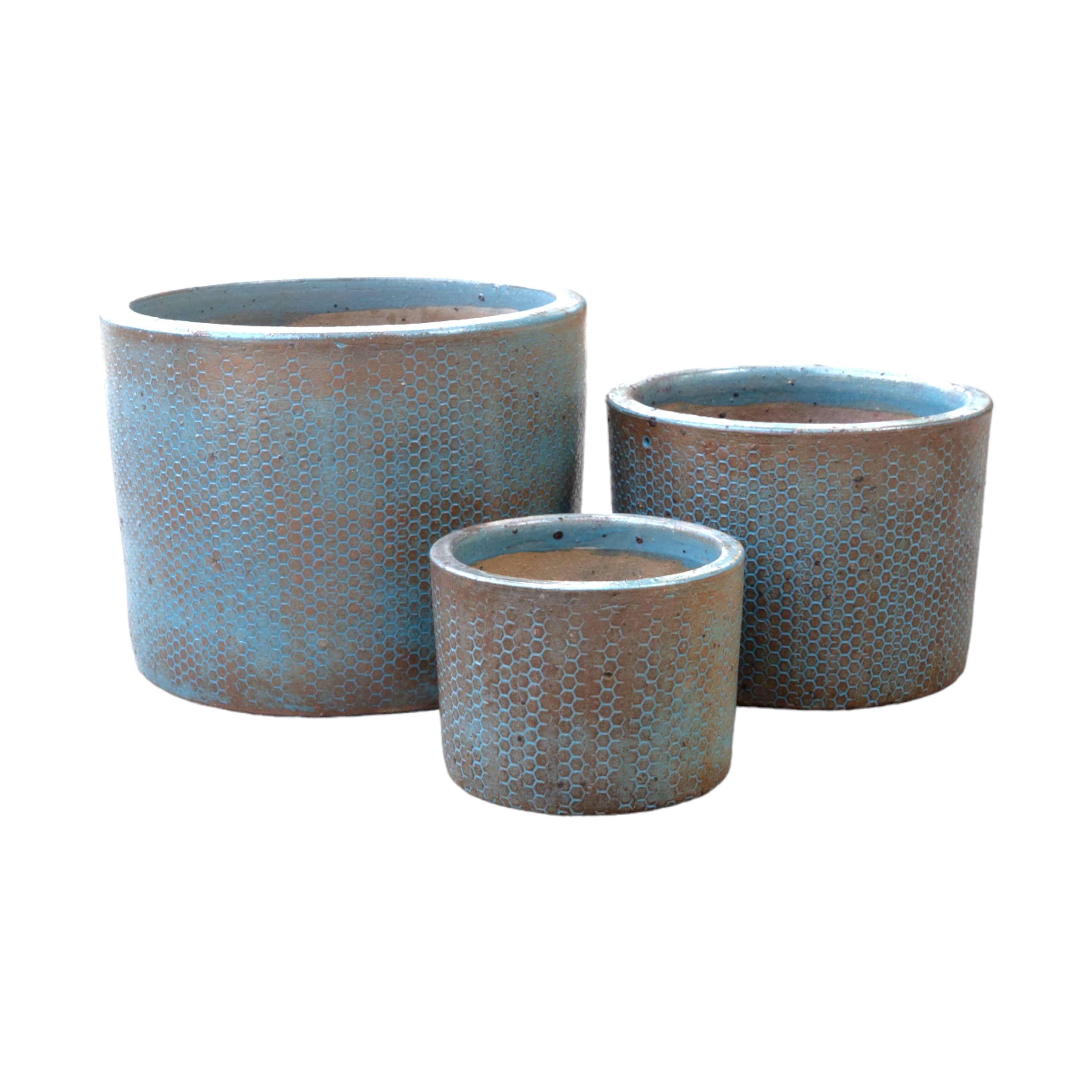 Buy Planters |Round Antique Ceramic Pot |Shop at Beruru