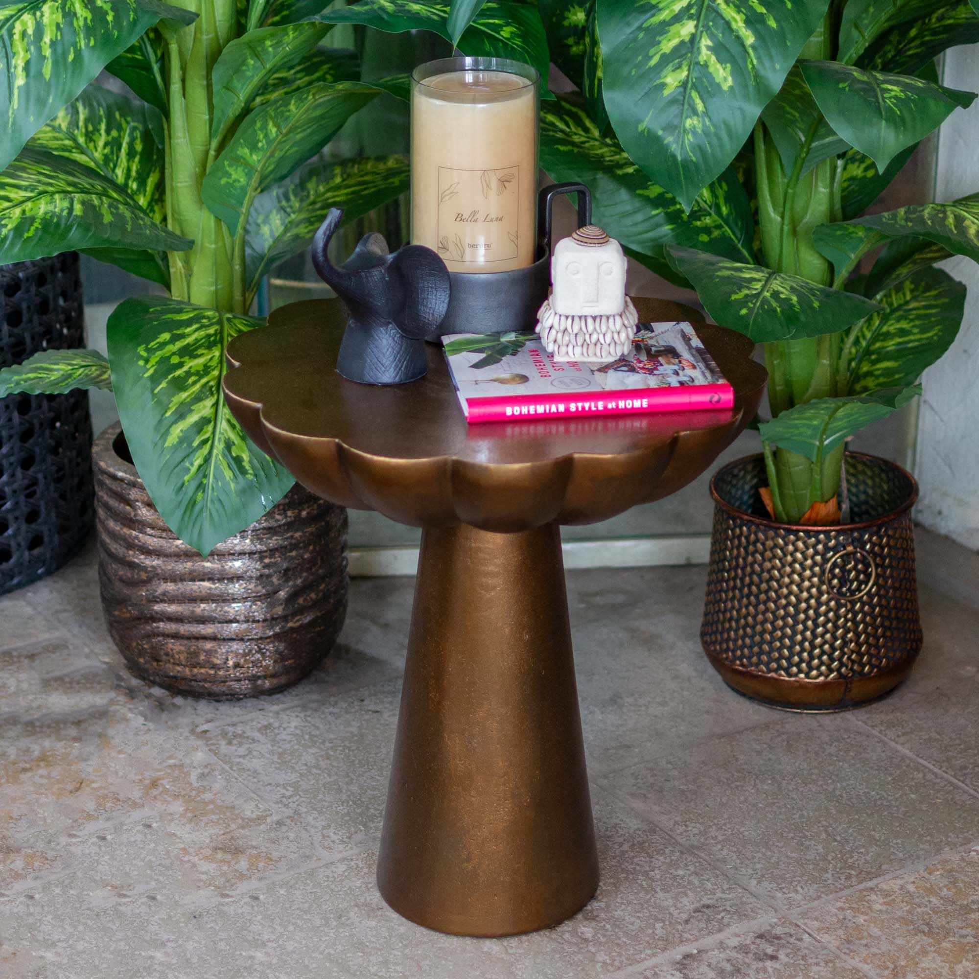 Buy Side Tables | Lotus Shaped Coffee Table | Shop at Beruru