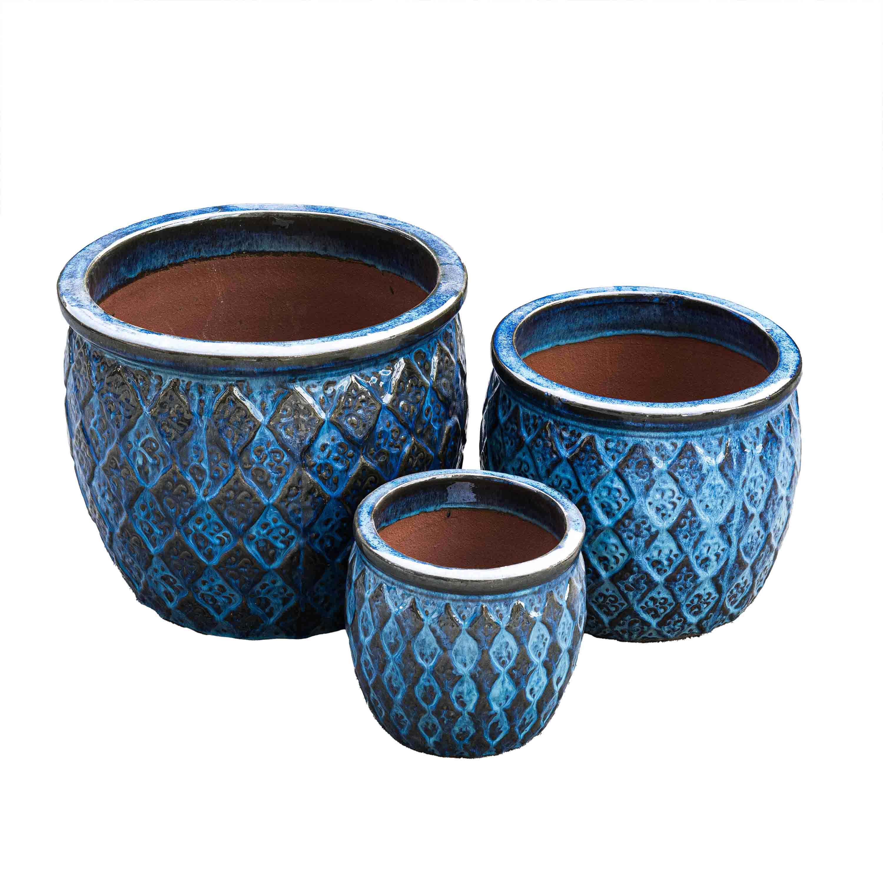 Buy Pots and Planters | Outdoor Glazed Azul Pot | Shop At Beruru