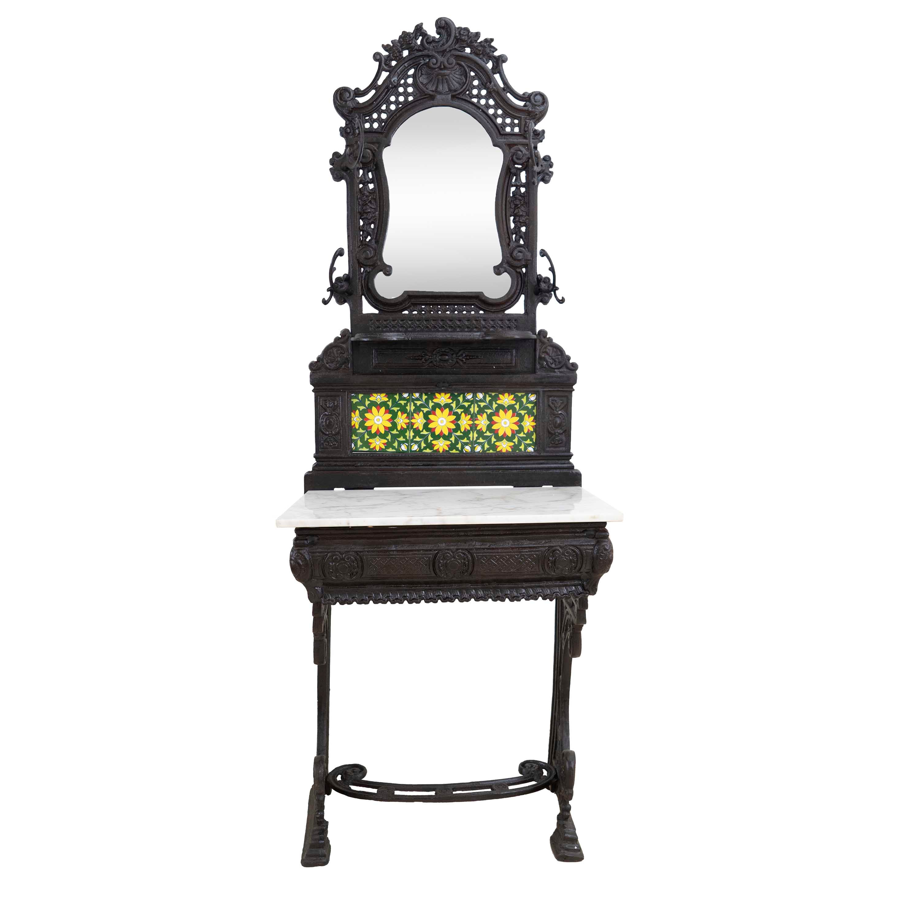 Buy Tables | Cast Iron Dressing Table - Green |Shop at Beruru